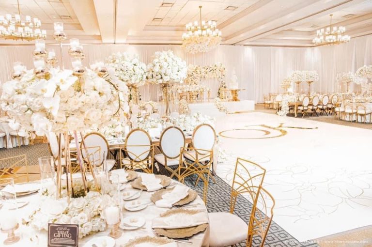 Beautiful White & Gold Wedding Celebration for Kierra }{ Jordan | www ...