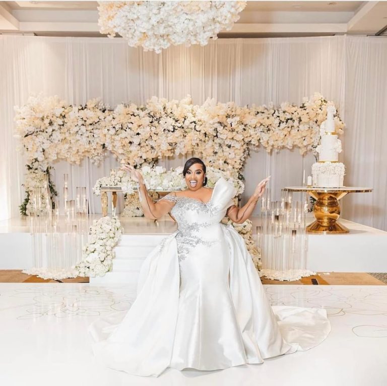 Beautiful White & Gold Wedding Celebration for Kierra }{ Jordan | www ...